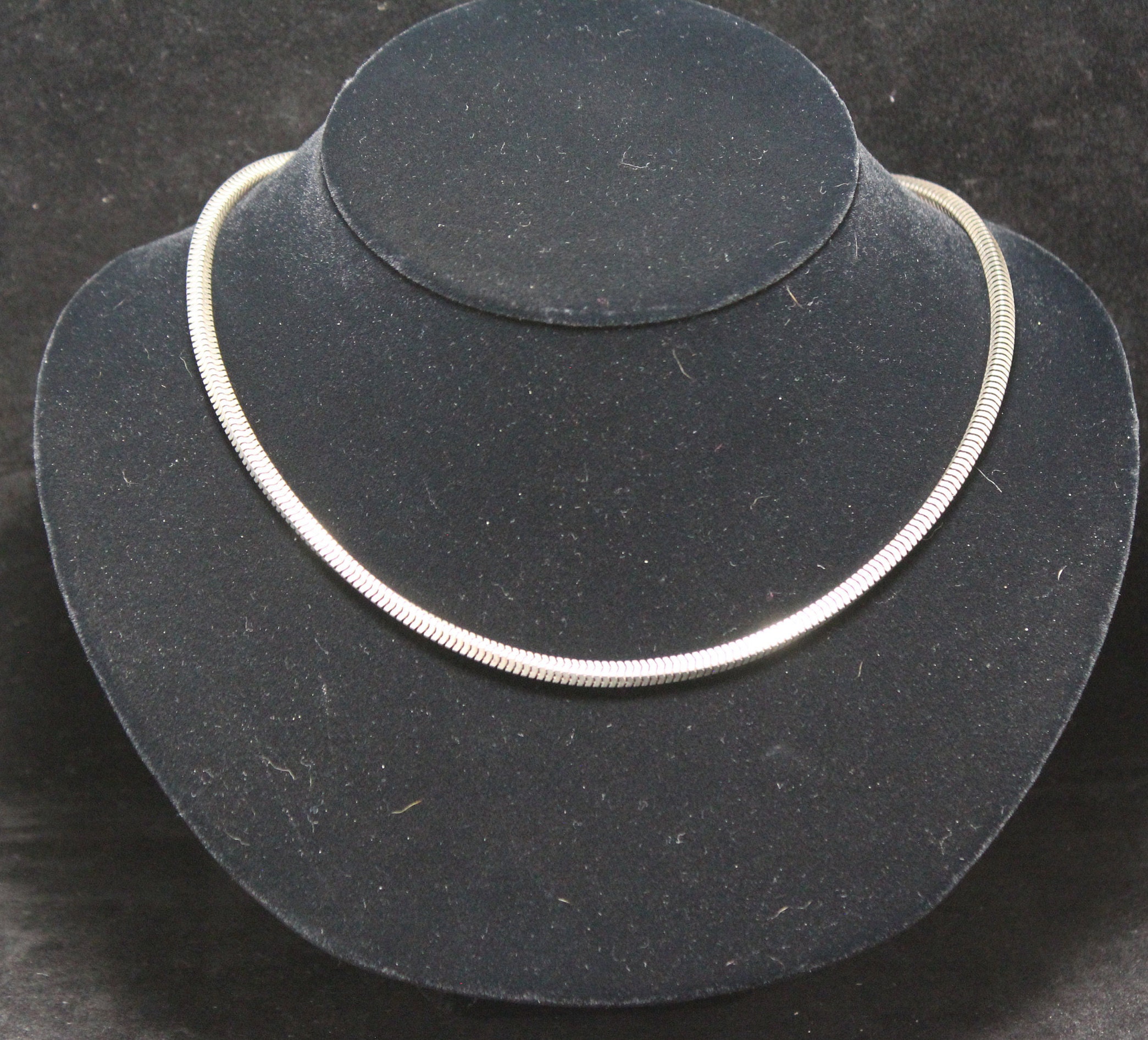 Sterling Silver Square Snake Chain with Round Snap Closure, 925 ESPO ...