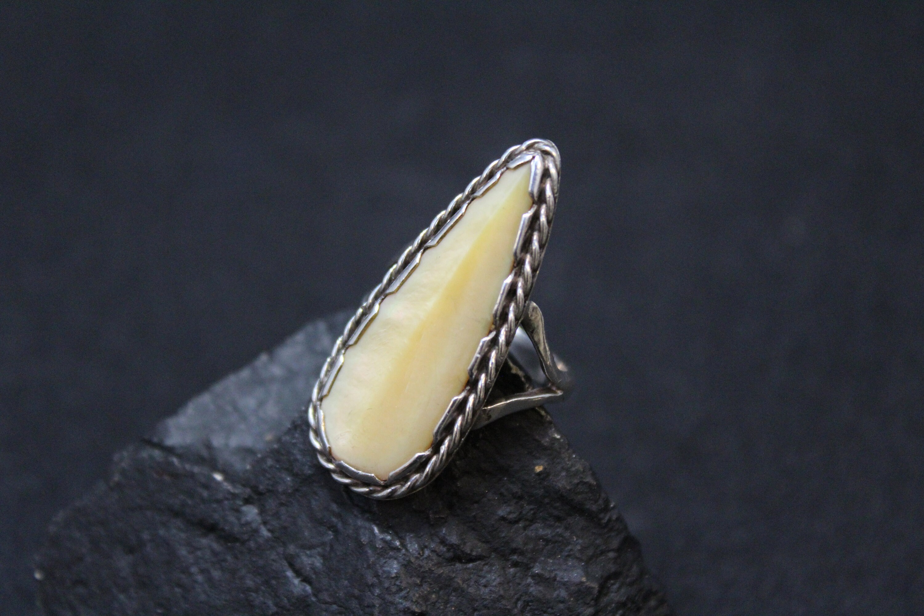 Sterling Silver Golden Shell Arrowhead Ring, Sterling Silver Native ...