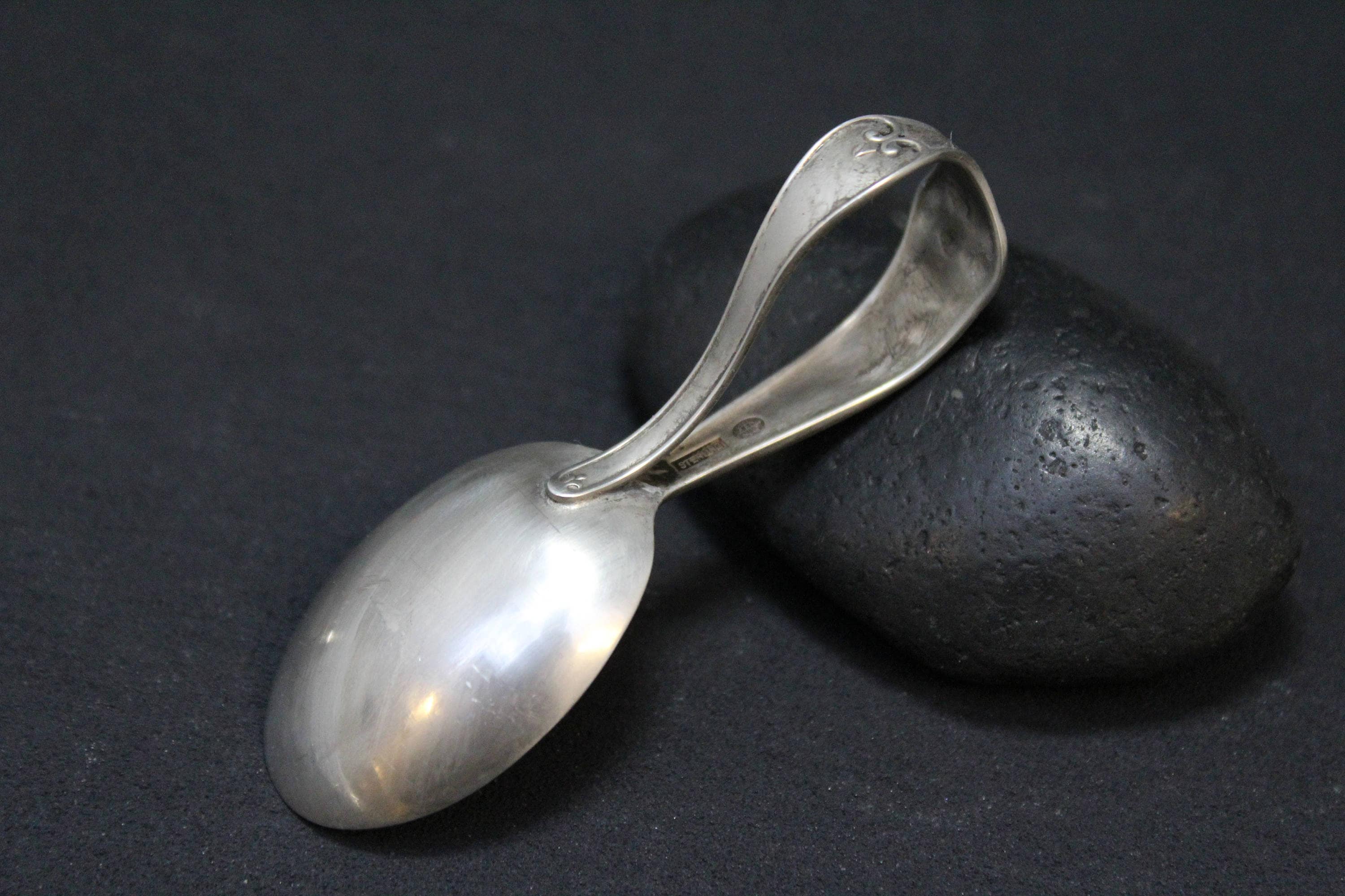 Sterling Silver Webster Man in the Moon Baby Spoon in Original Box, Man ...