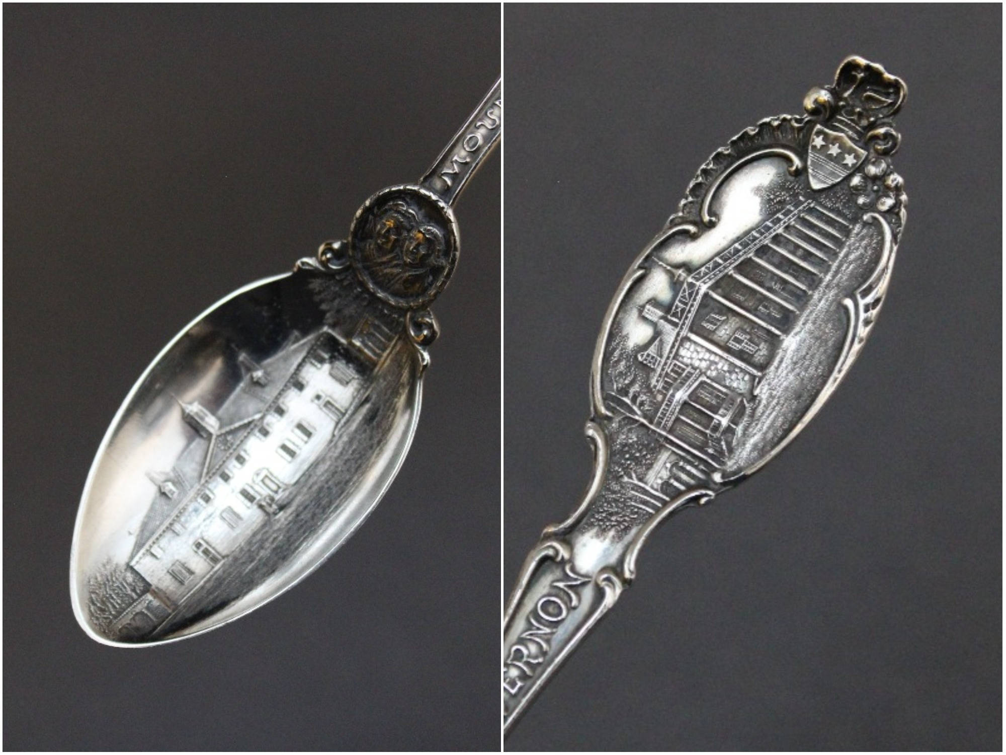 Sterling Silver Mount Vernon Souvenir Spoon, Historical Souvenir Spoon ...