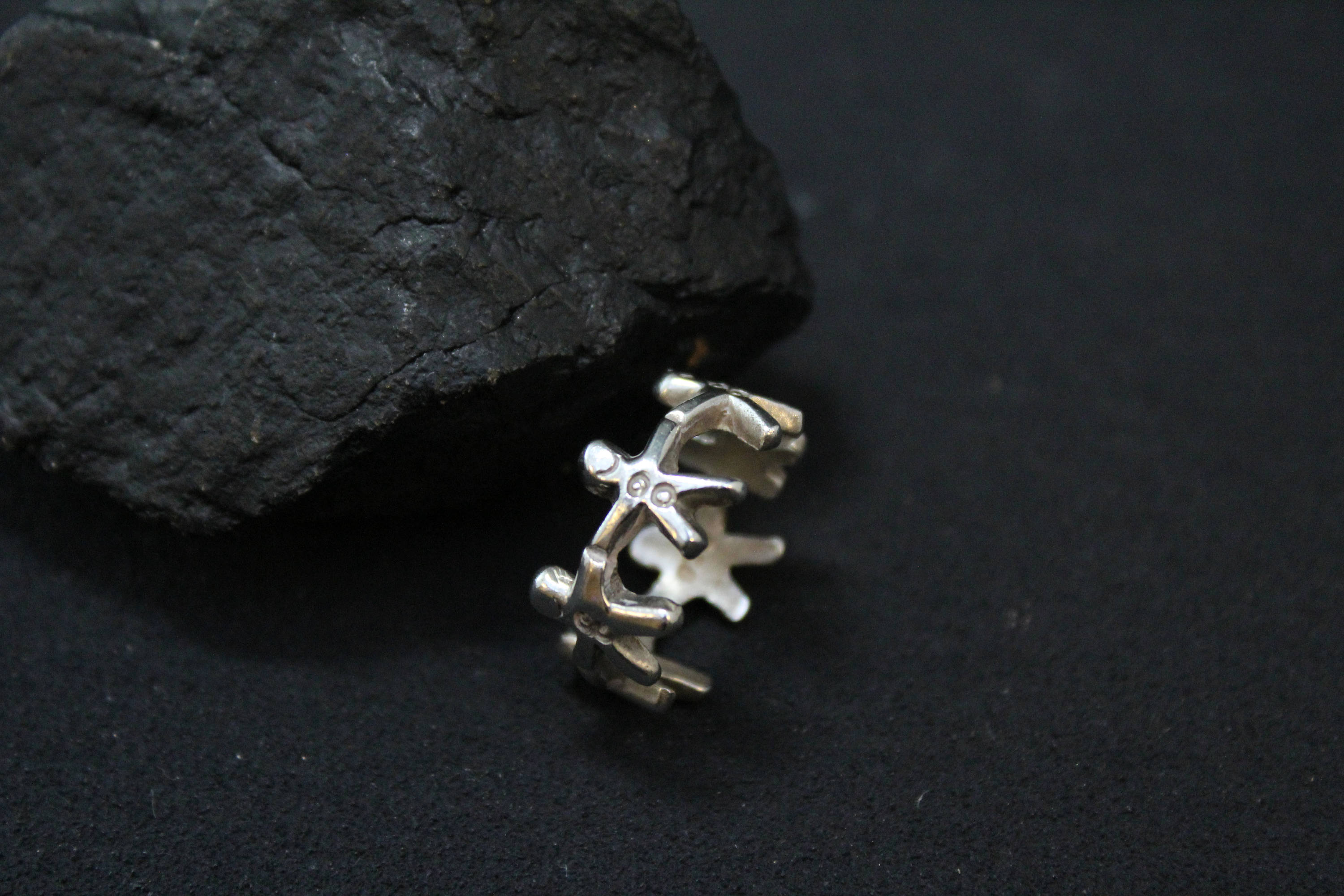 Sterling Silver Gingerbread Man Ring, Gingerbread Jewelry, Sterling ...