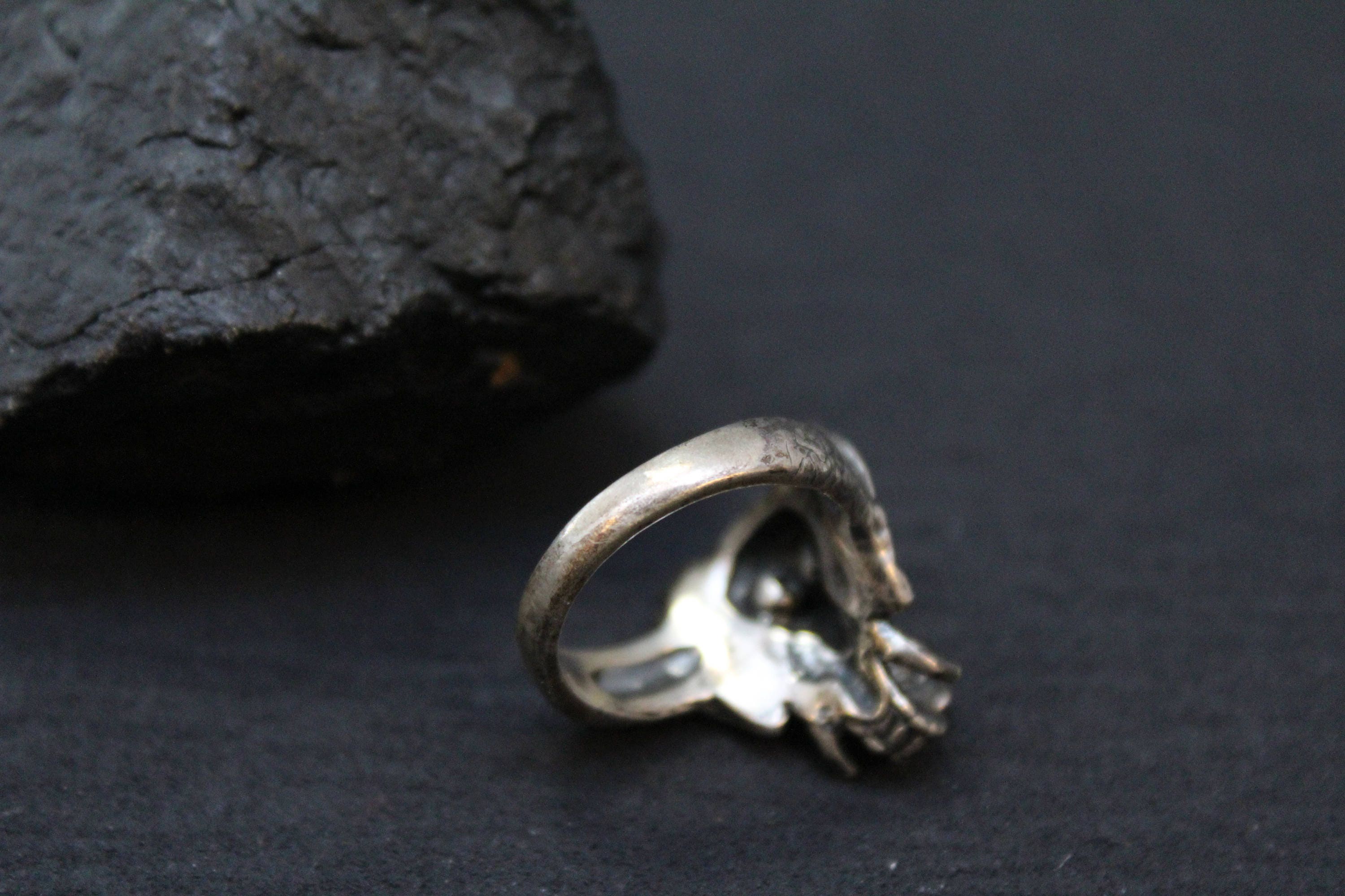 Sterling Silver Signed KABANA Elephant Ring with Topaz Eyes, Sterling ...
