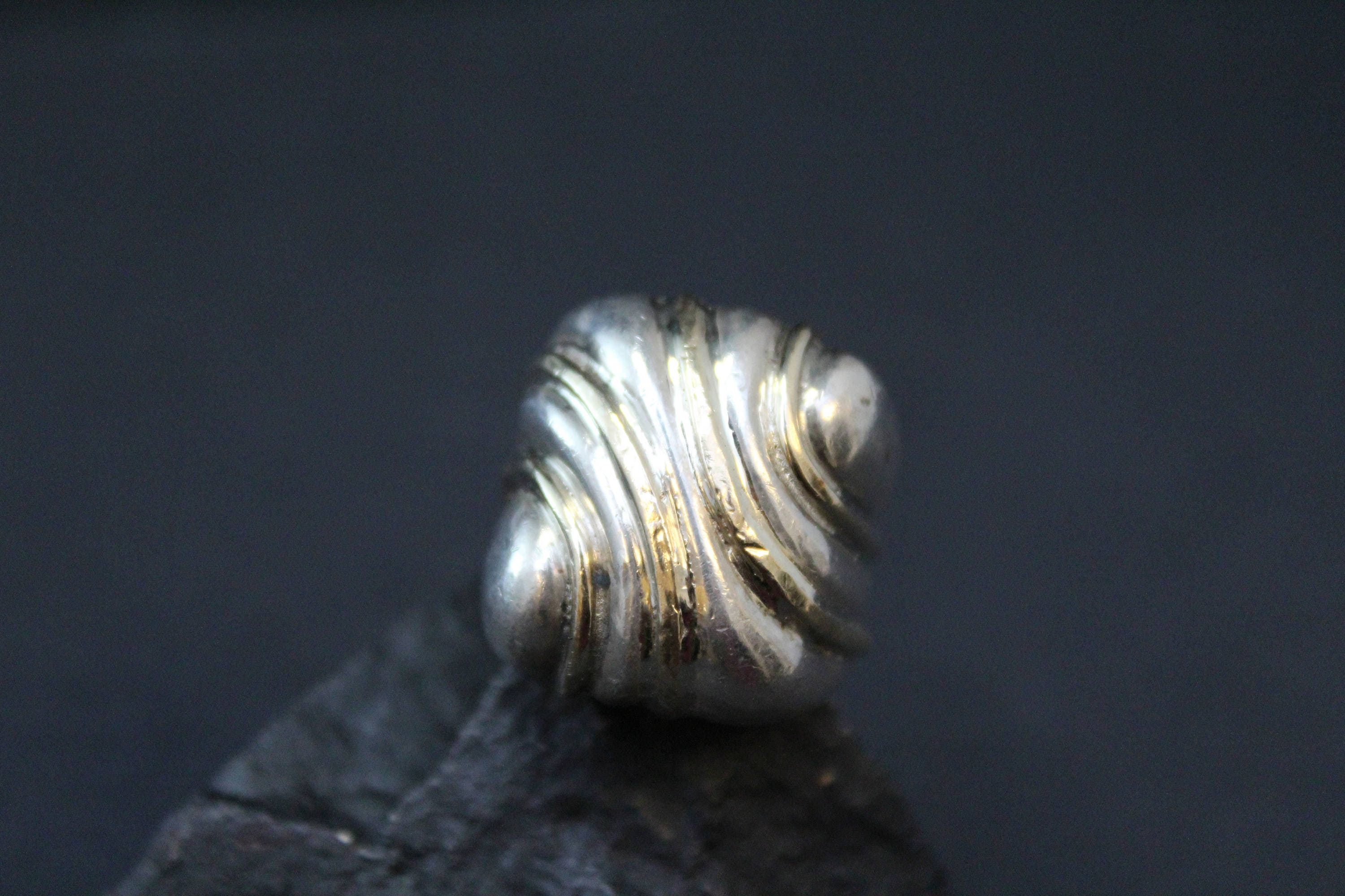 Sterling Silver Hand Forged Mexican Brutalist Ring, Heavy Sterling ...