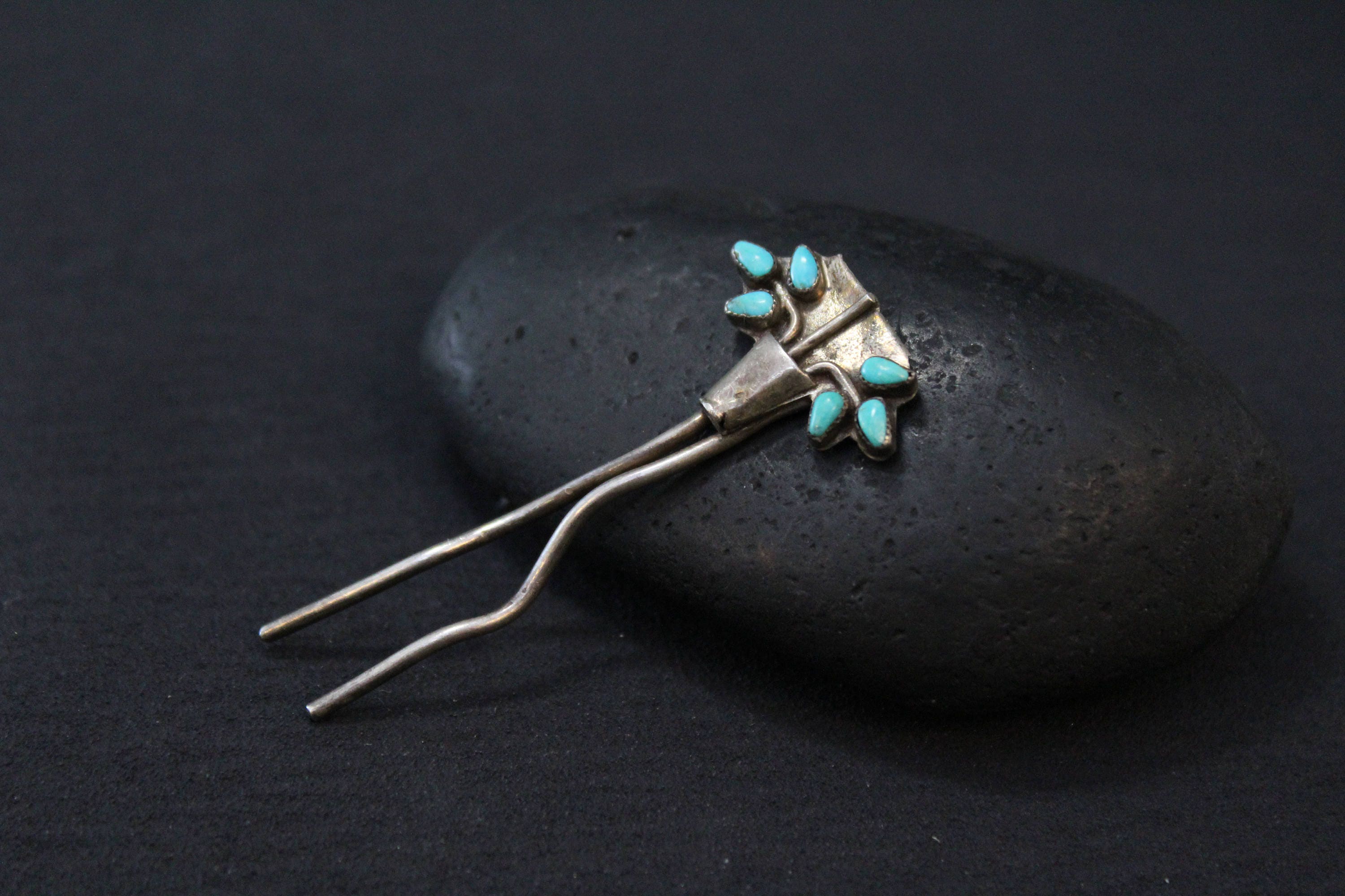 Sterling Silver Native American Hair Pin, Native American Hair ...