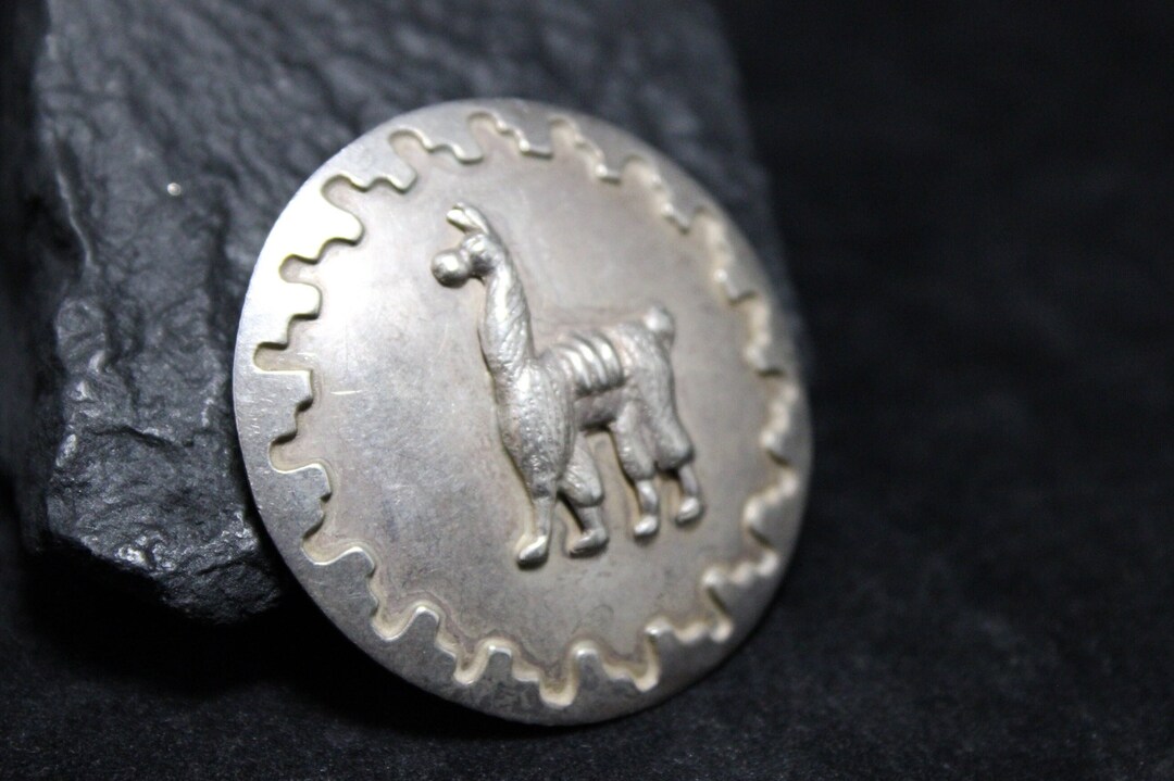 Vintage Sterling Silver Llama Pin, Peruvian Sterling Jewelry, Aztec ...