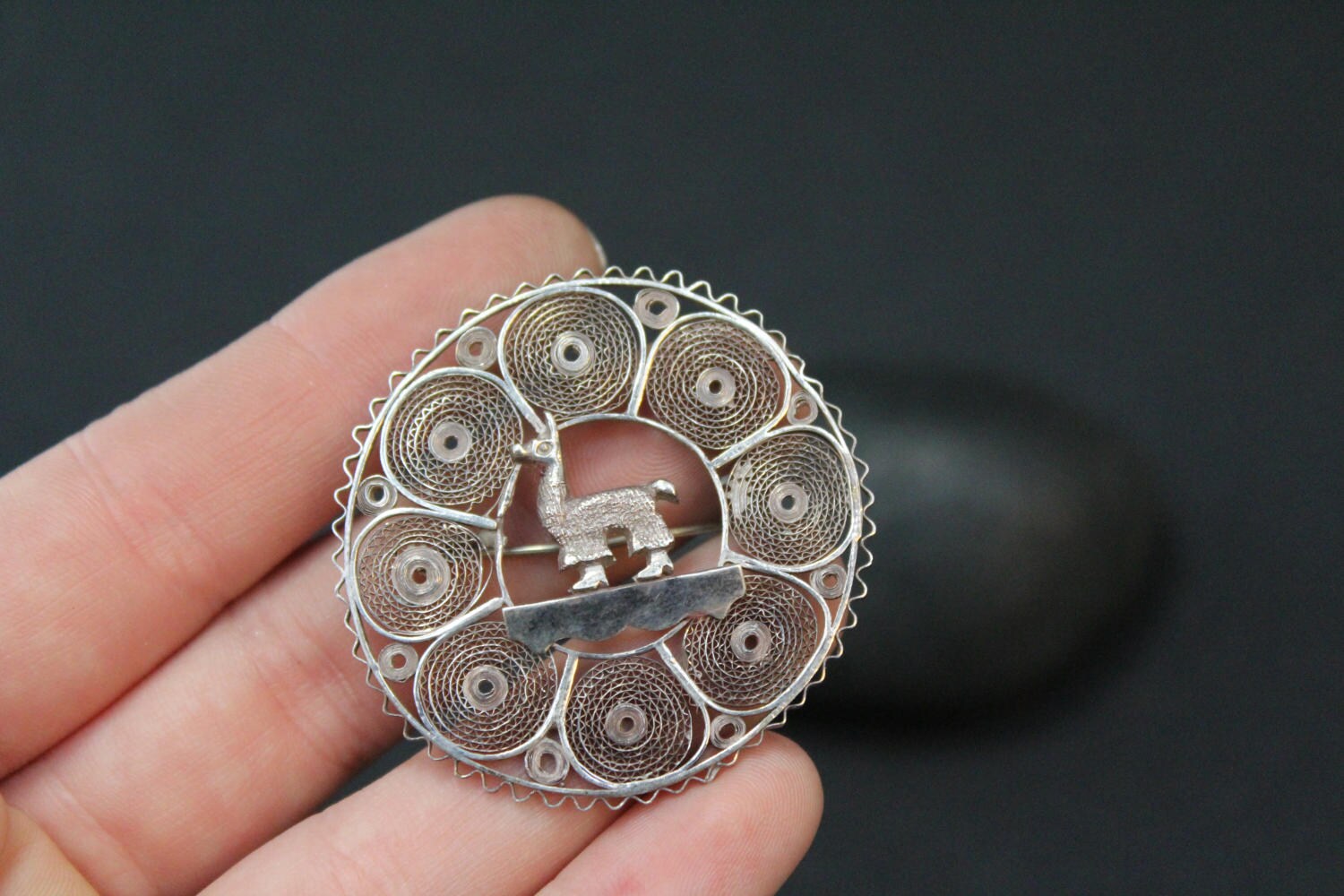 Vintage Sterling Silver Llama Pin, Peruvian Sterling Jewelry, Aztec ...