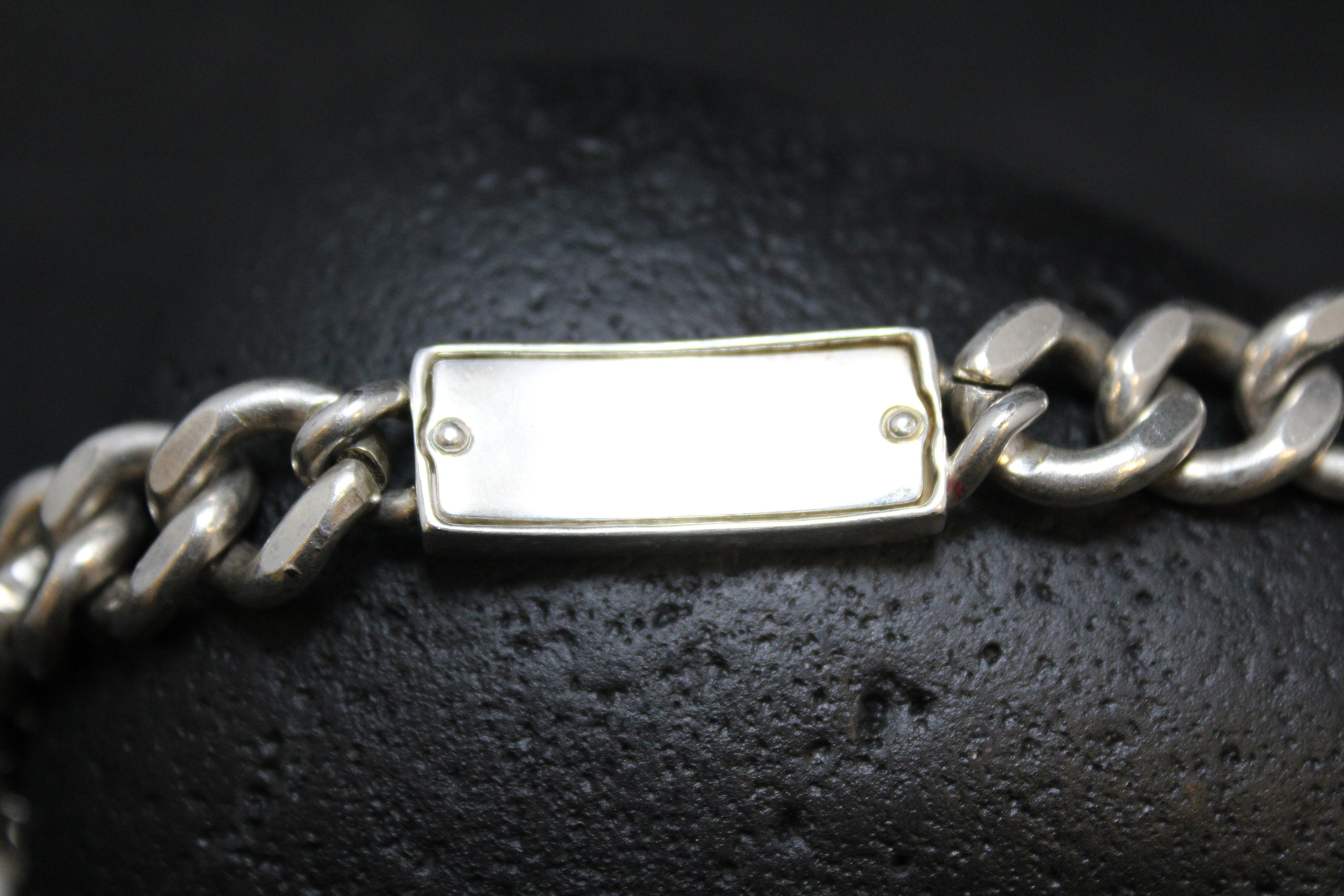 Ralph Lauren Sterling Silver Heavy Watch Collar Necklace with Brown ...