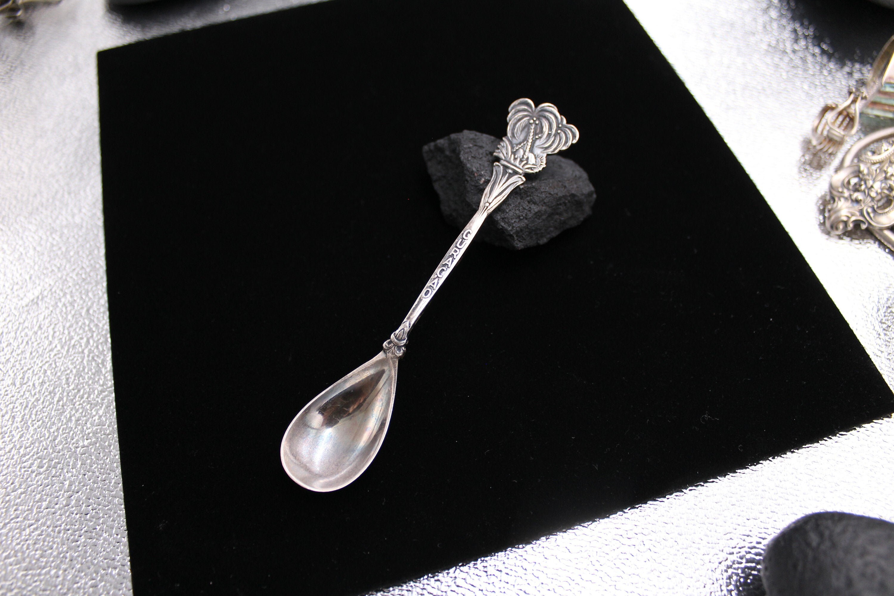Curacao Silver Souvenir Spoon, Coin Silver Curacao Souvenir Spoon ...