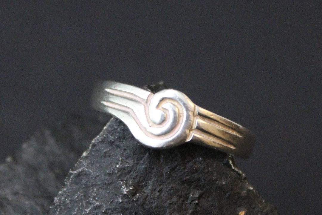 Silver Swirl Band Ring, Silver Swirl Ring, Silver Greek Ring, Silver ...