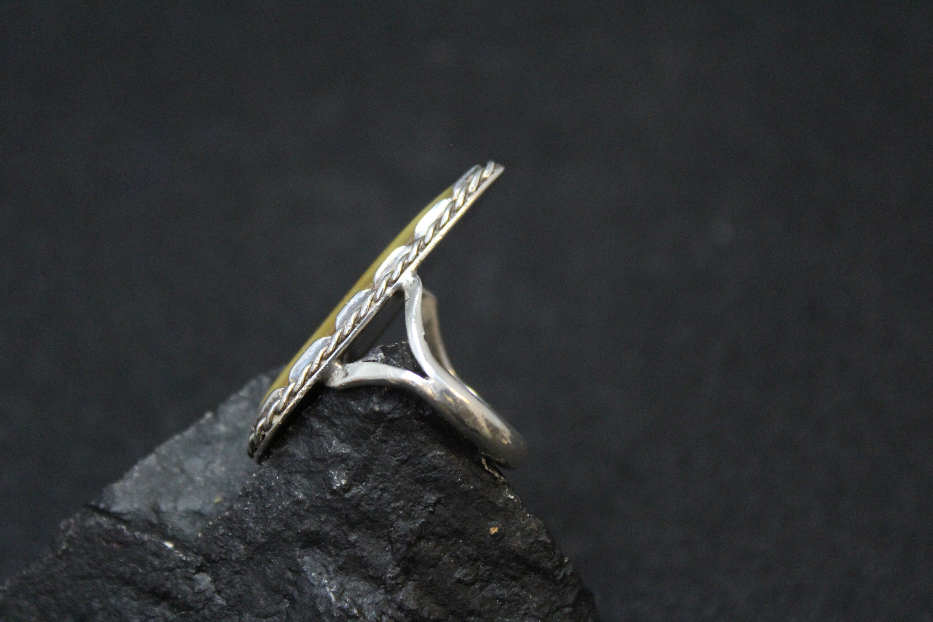 Sterling Silver Golden Shell Arrowhead Ring, Sterling Silver Native ...