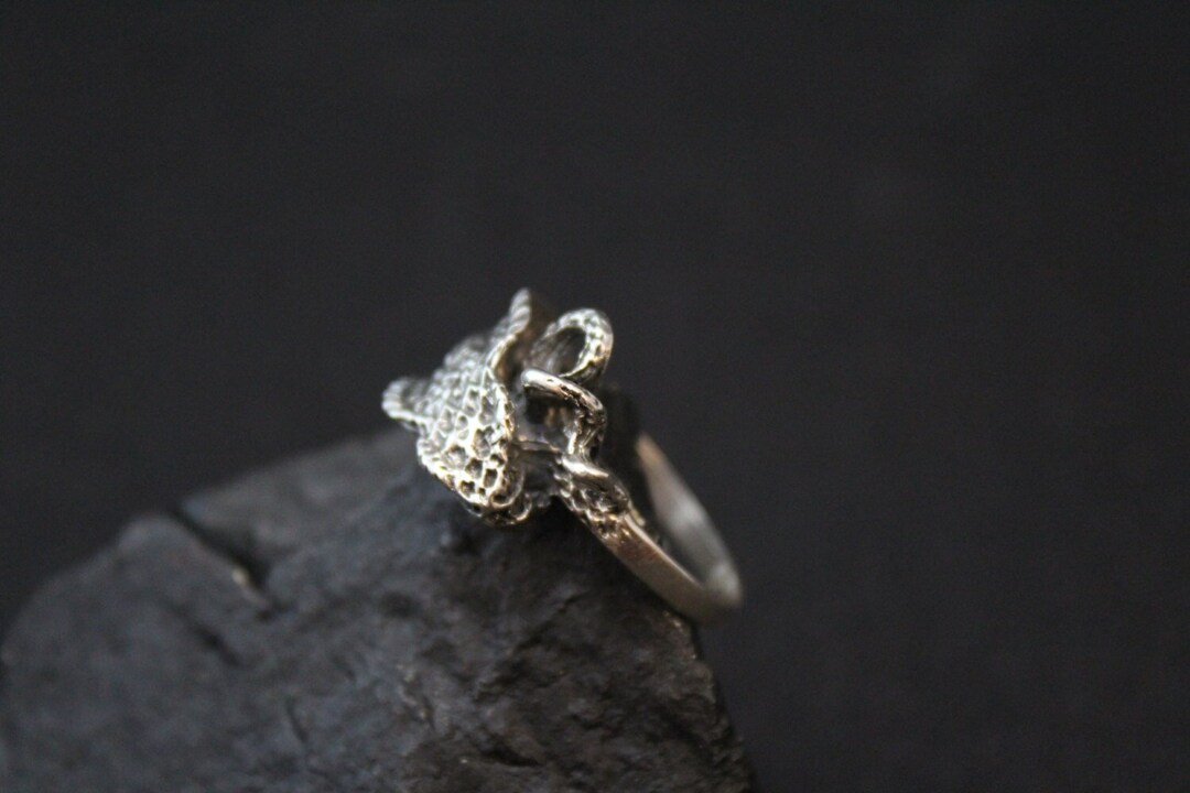 Unique Sterling Silver Cobra Snake Animal Ring - Etsy