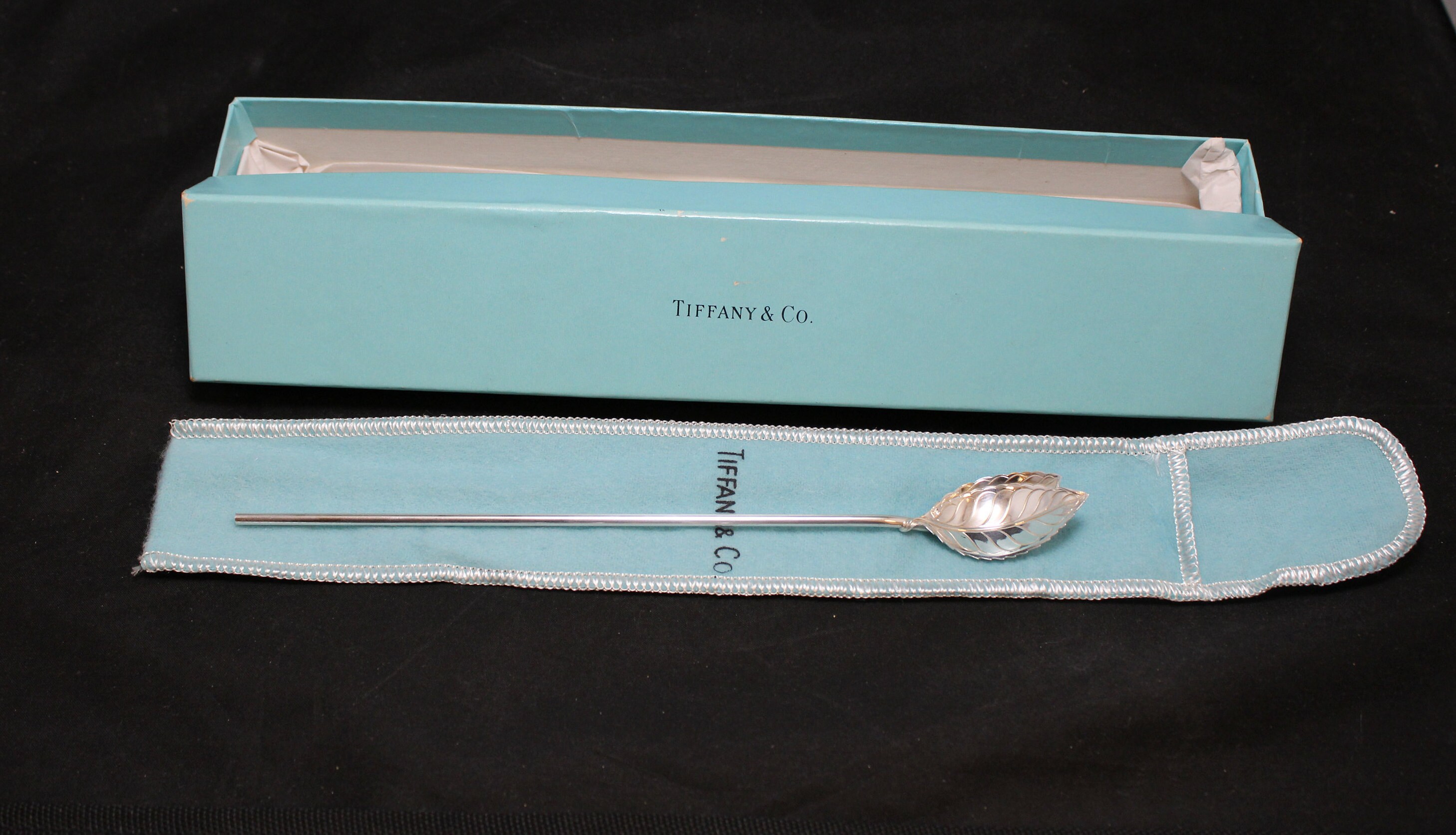 reserved for Patrick W: Set of 4 Tiffany & Co Sterling Silver Leaf Iced ...