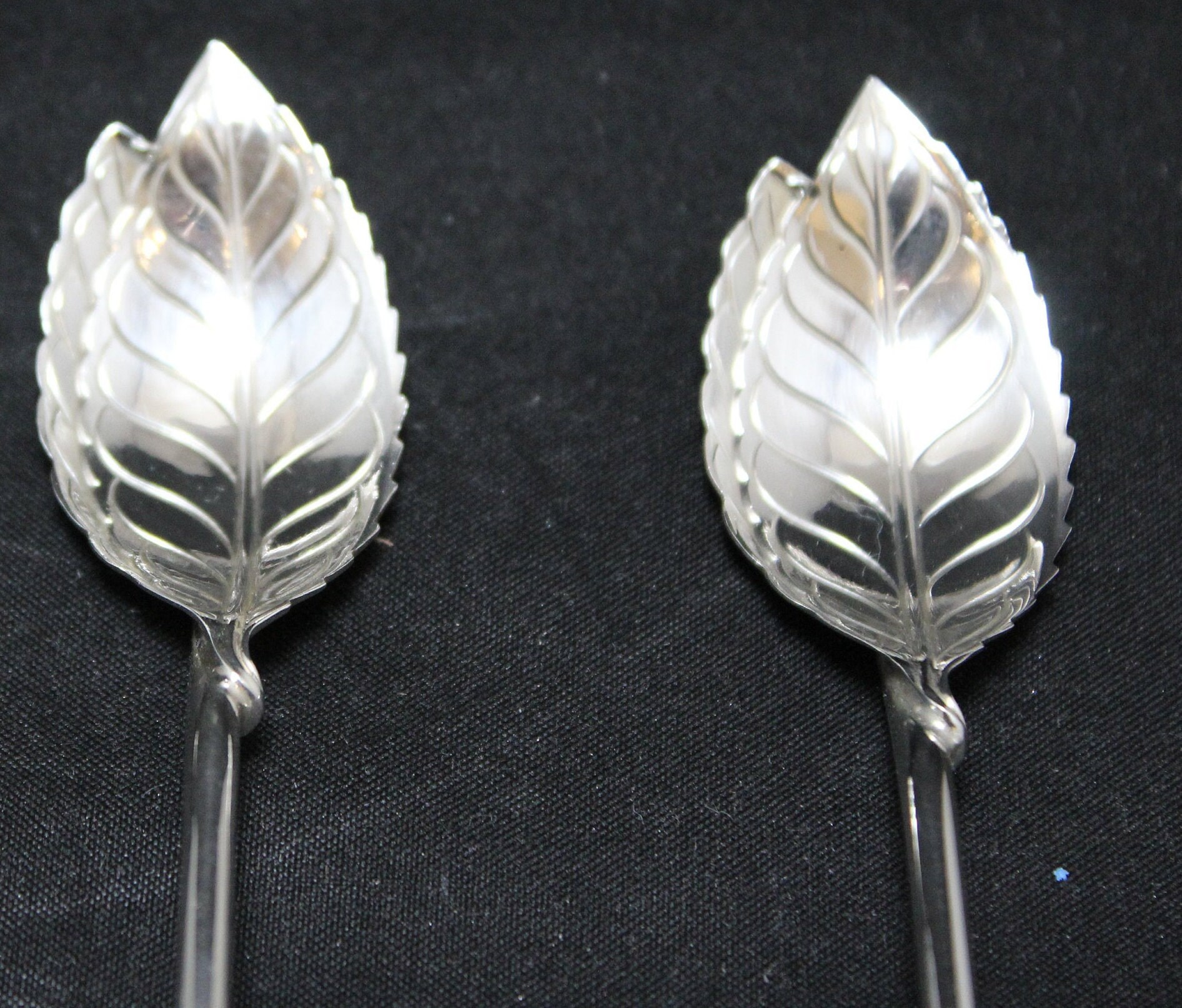 reserved for Patrick W: Set of 4 Tiffany & Co Sterling Silver Leaf Iced ...