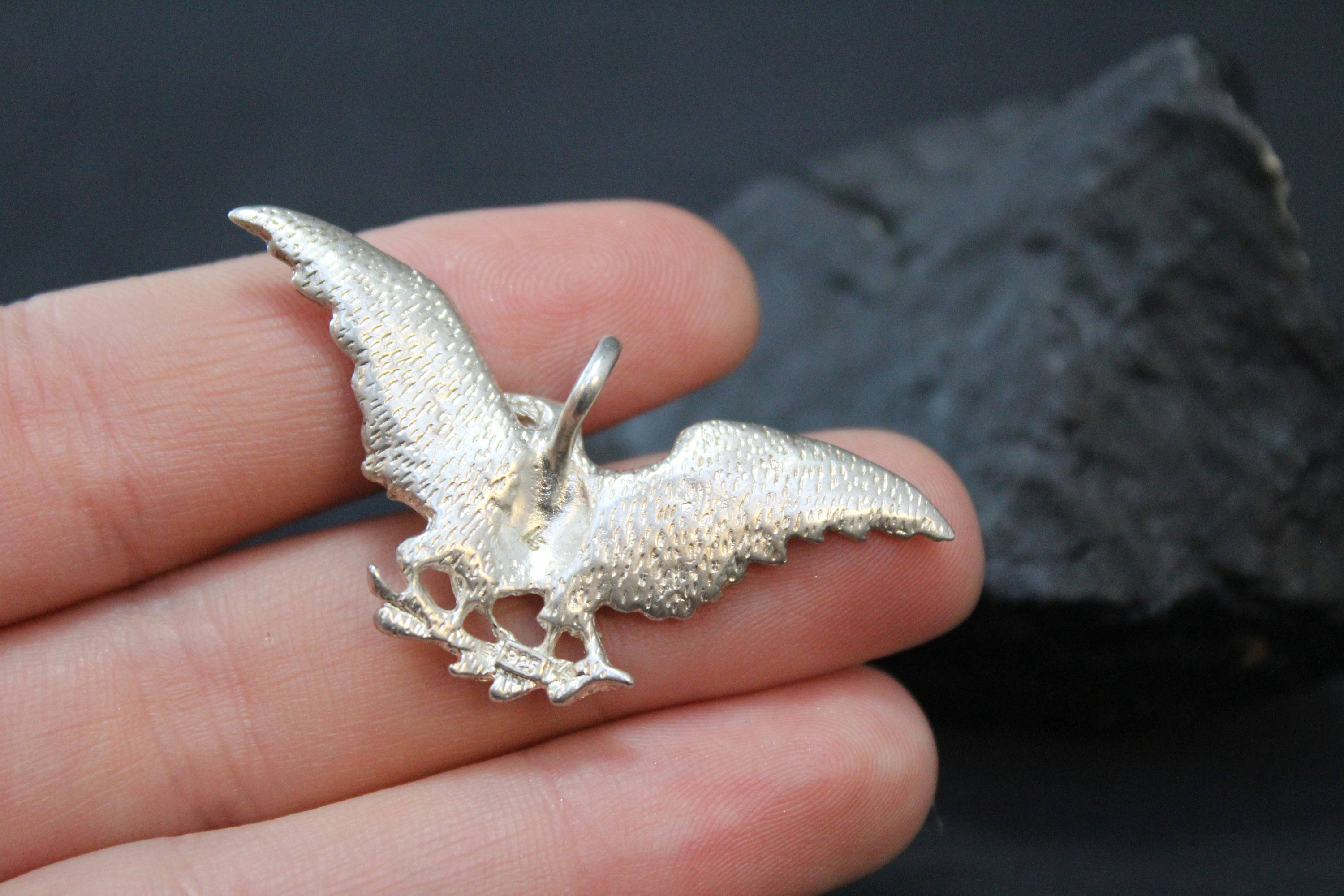Sterling Silver Eagle Pendant, Silver Eagle Necklace, Sterling Silver ... Sterling Silver Eagle Pendant, Silver Eagle Necklace, Sterling Silver ...