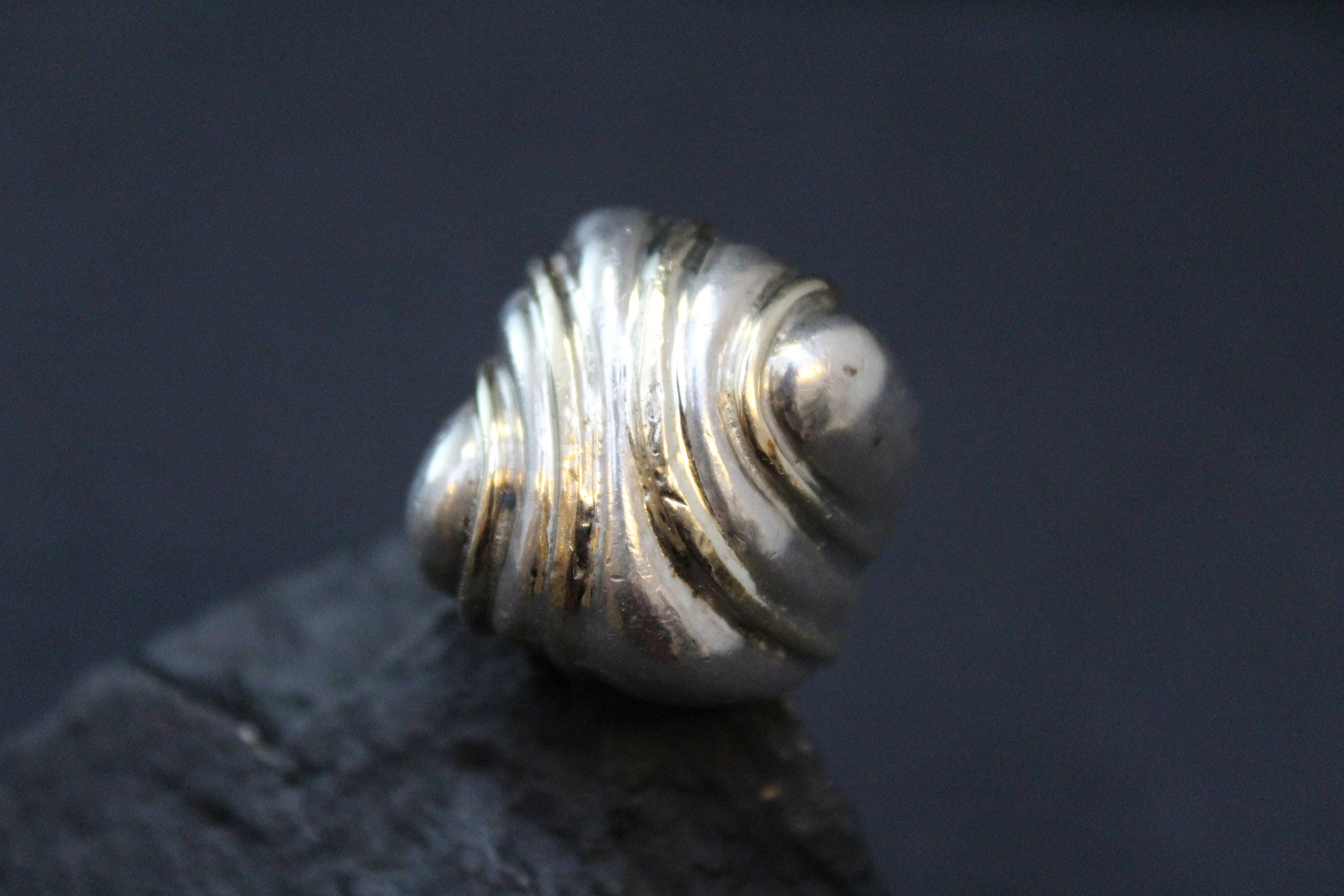 Sterling Silver Hand Forged Mexican Brutalist Ring, Heavy Sterling ...