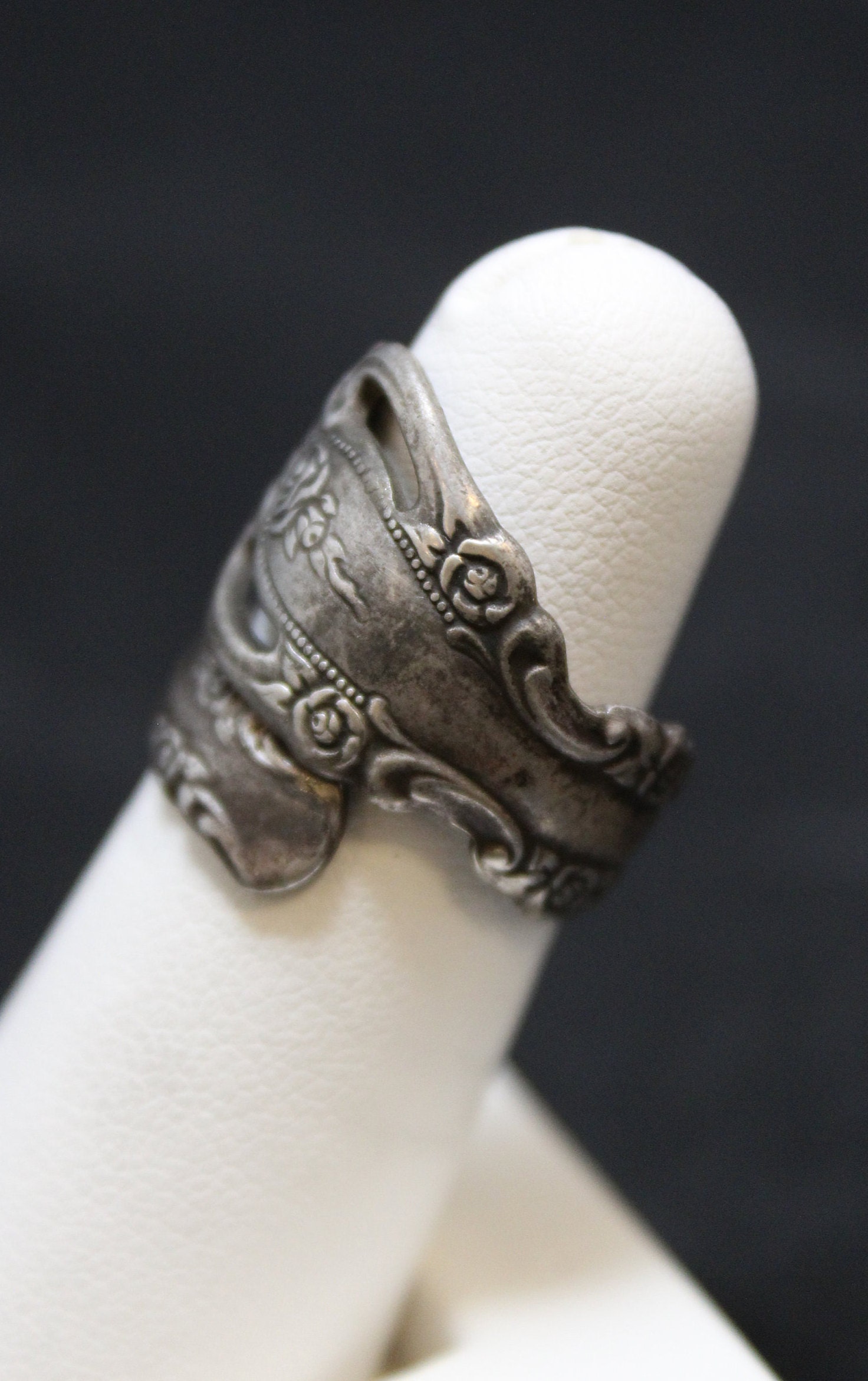 Vintage Bent Spoon Ring, Bent Spoon Sterling Silver Ring, Silverware ...