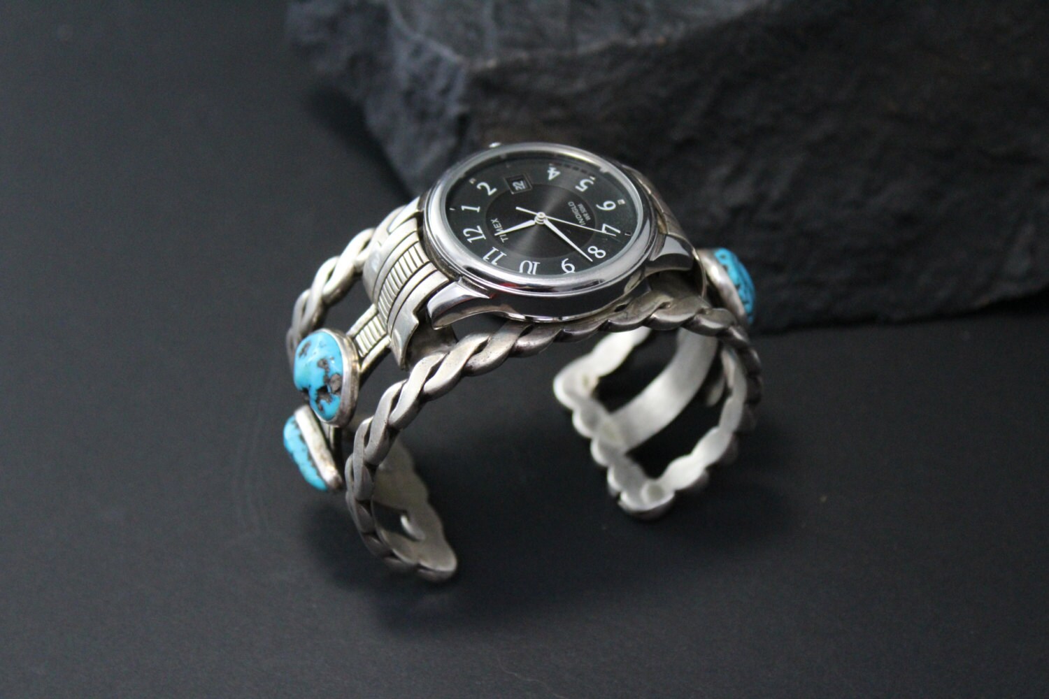 Navajo Turquoise Watch Cuff, Begaye Watch, Native American Watch ...