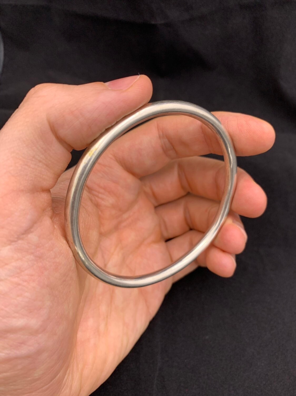 Circle Sterling Bangle, 925 Bangle, 925 Circular Bangle Bracelet, Full ...