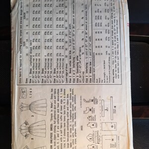 Simplicity Pattern 3782 Vintage Teens Simple to Make Dress- Full Skirt ...