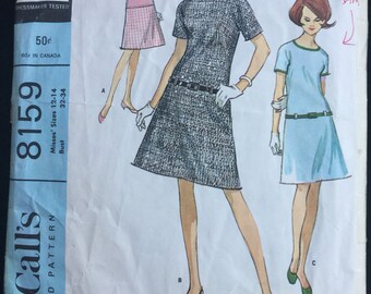 1965 Dress Pattern | Etsy