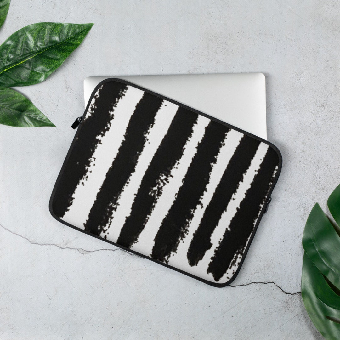 Striped Laptop Sleeve: Padded Neoprene MacBook Case - Etsy