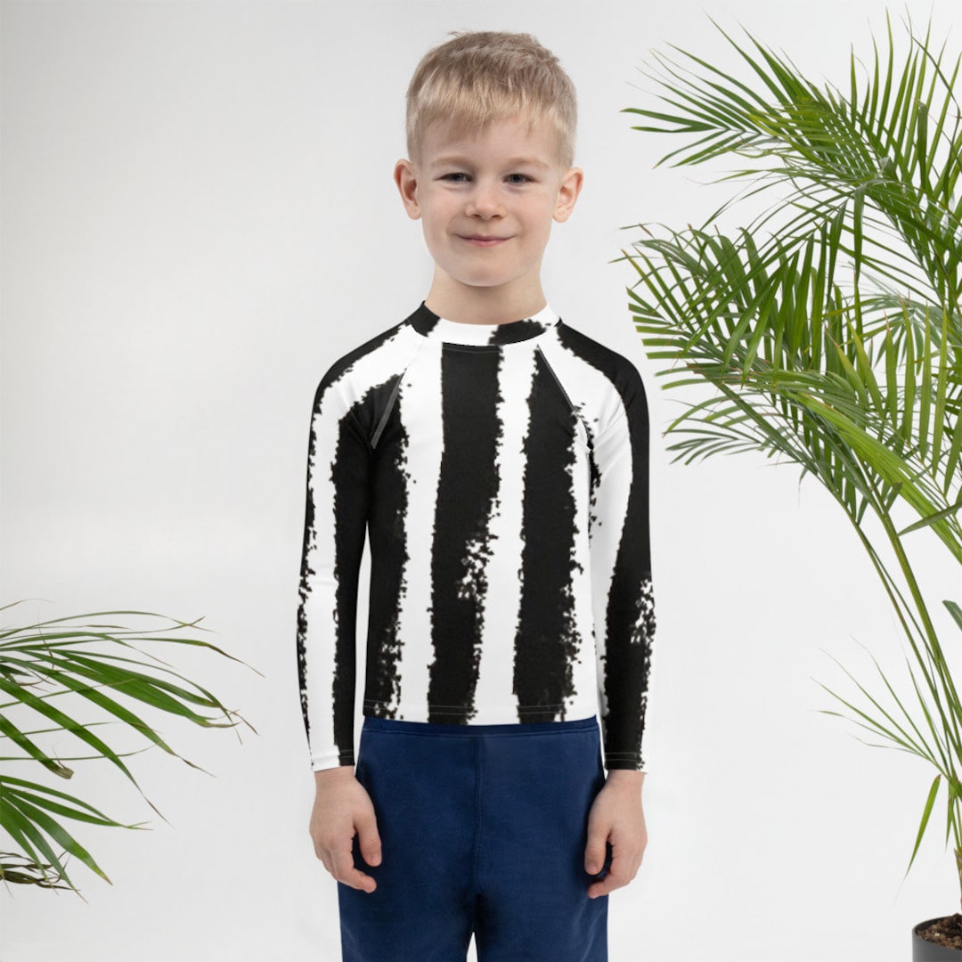 Kids Striped Rash Guard: UPF 40+ Fitted Swimsuit - Etsy