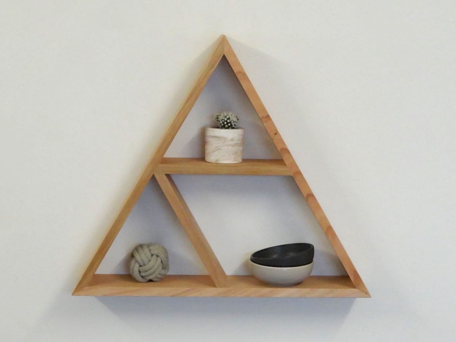 Triangle Wooden Shelf // Geometric Shelf // Tasmanian Oak | Etsy