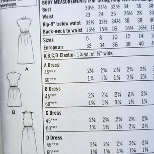 Simplicity 8231 Pattern Misses Dress in Two Lengths. Sizes 14 - 22 ...