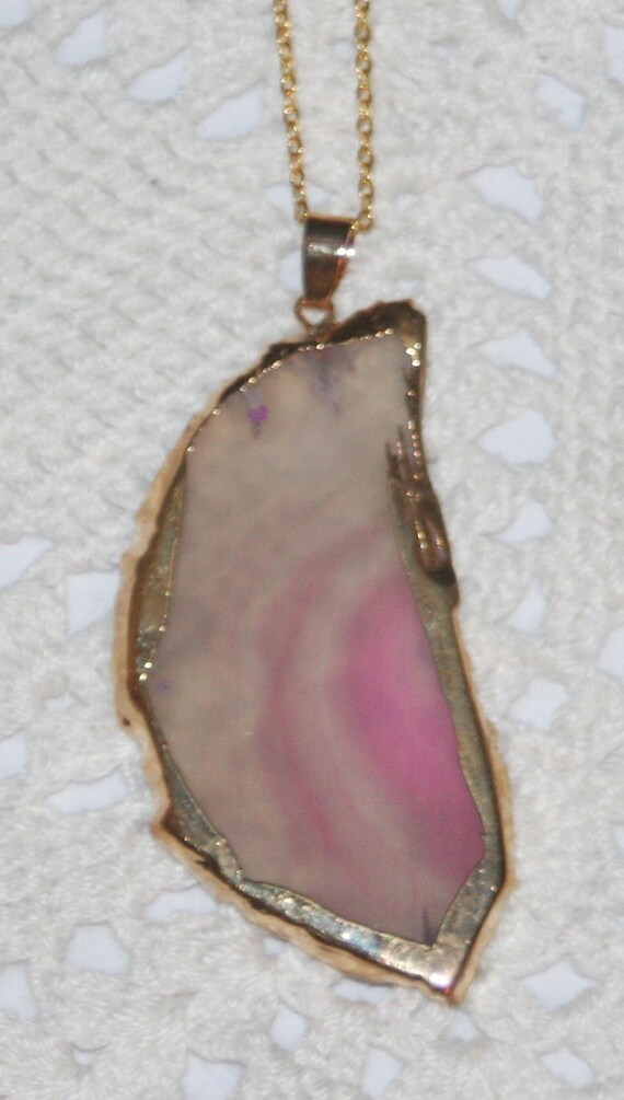 Unique Opaque Cross-Section of Natural Stone Rock Geode Rose & | Etsy