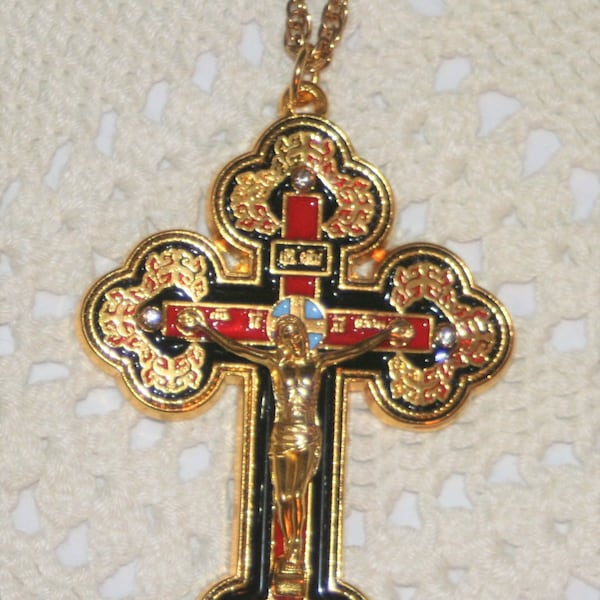 Heavy Orthodox Cross Pendant - Etsy