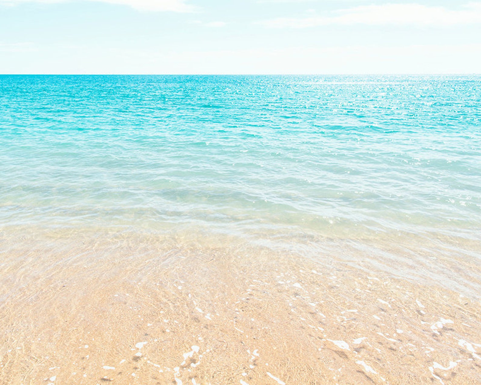 Ocean Photography, Blue Wall Art, Aqua Blue, Beach Landscape, Beach ...