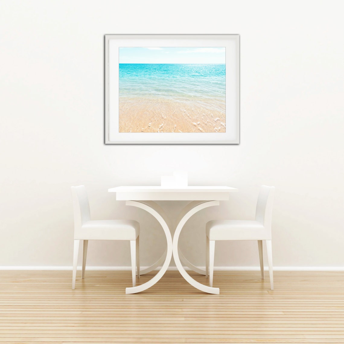 Ocean Photography Blue Wall Art Aqua Blue Beach Landscape - Etsy