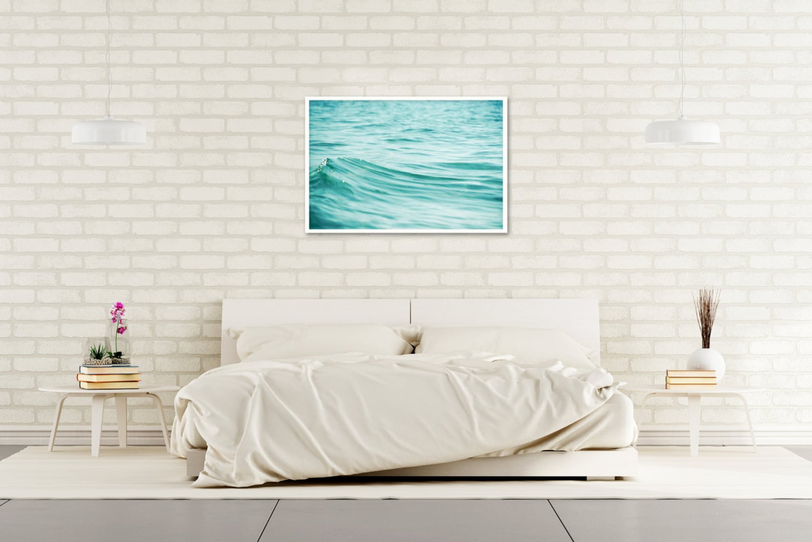 Teal Home Decor Water Wall Art Aqua Ocean Waves Ocean Art | Etsy