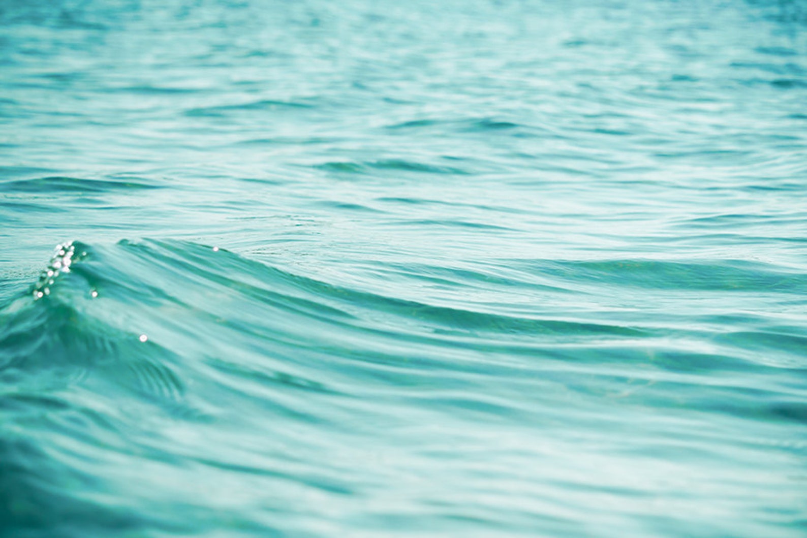 Water Canvas Print, Large Beach Canvas Art, Teal Wall Decor, Wave ...