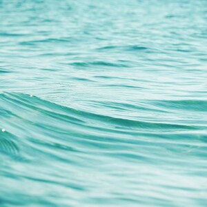 Water Canvas Print, Large Beach Canvas Art, Teal Wall Decor, Wave ...