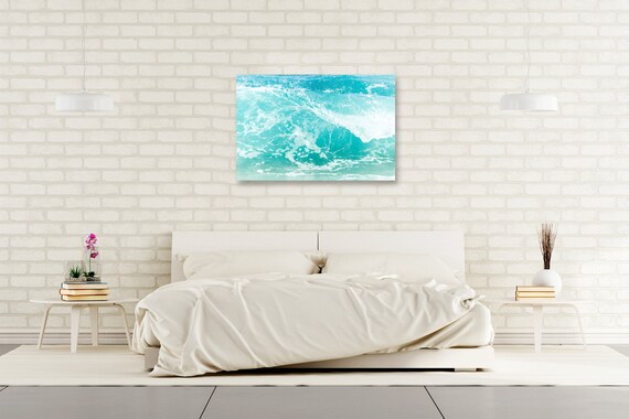 Large Canvas Wall Art Ocean Wave Photo Beach Photograph | Etsy