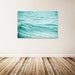 Water Canvas Print, Large Beach Canvas Art, Teal Wall Decor, Wave ...