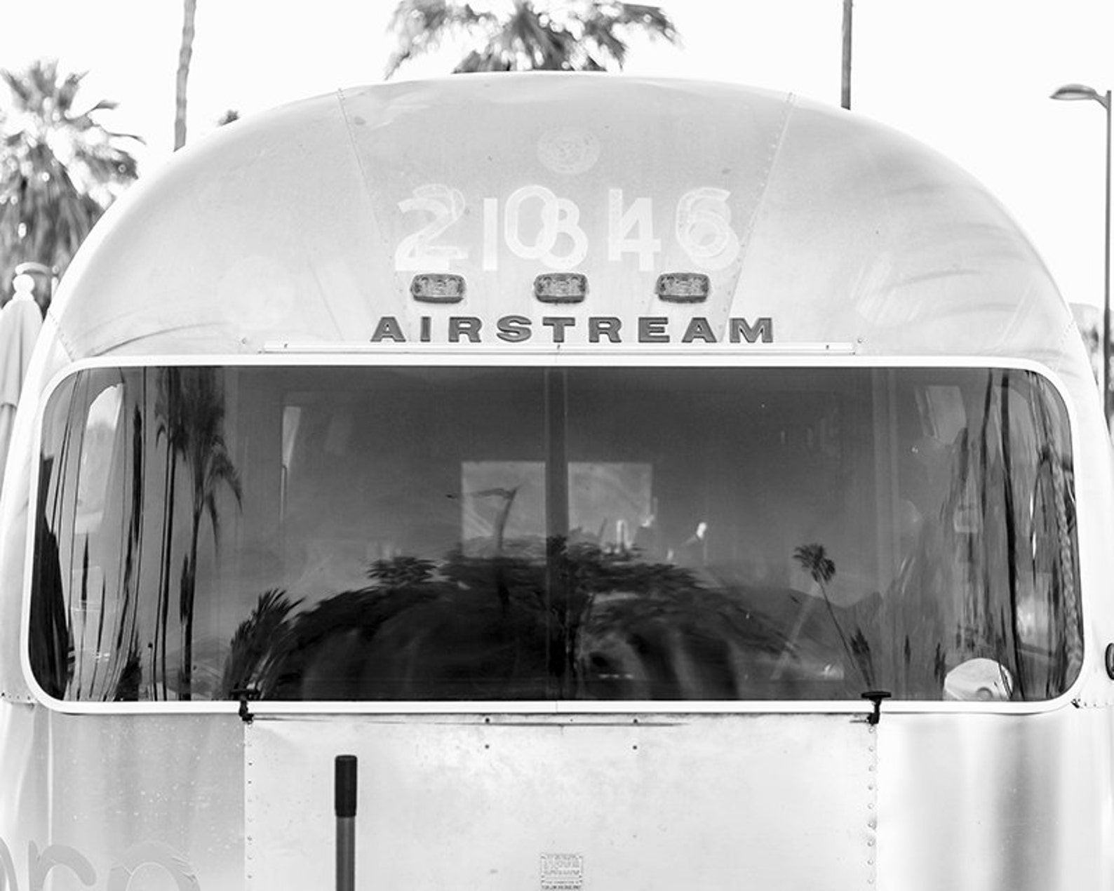 Airstream Trailer Art Print Grey Wall Art California - Etsy