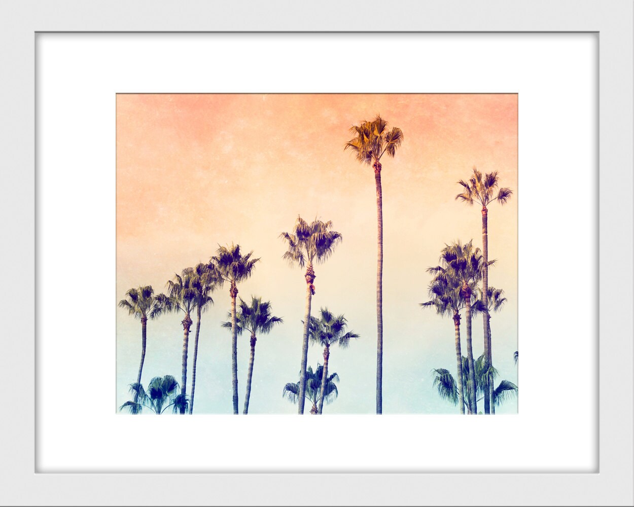 California Photography Palm Tree Art Ombre Palm Trees - Etsy Canada