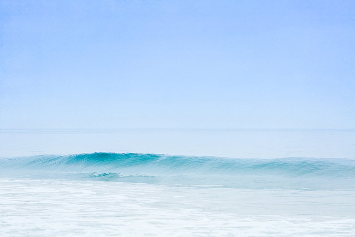 Blue Beach Decor, Beach Photography, Moonlight Beach, Wave, Water, Blue ...