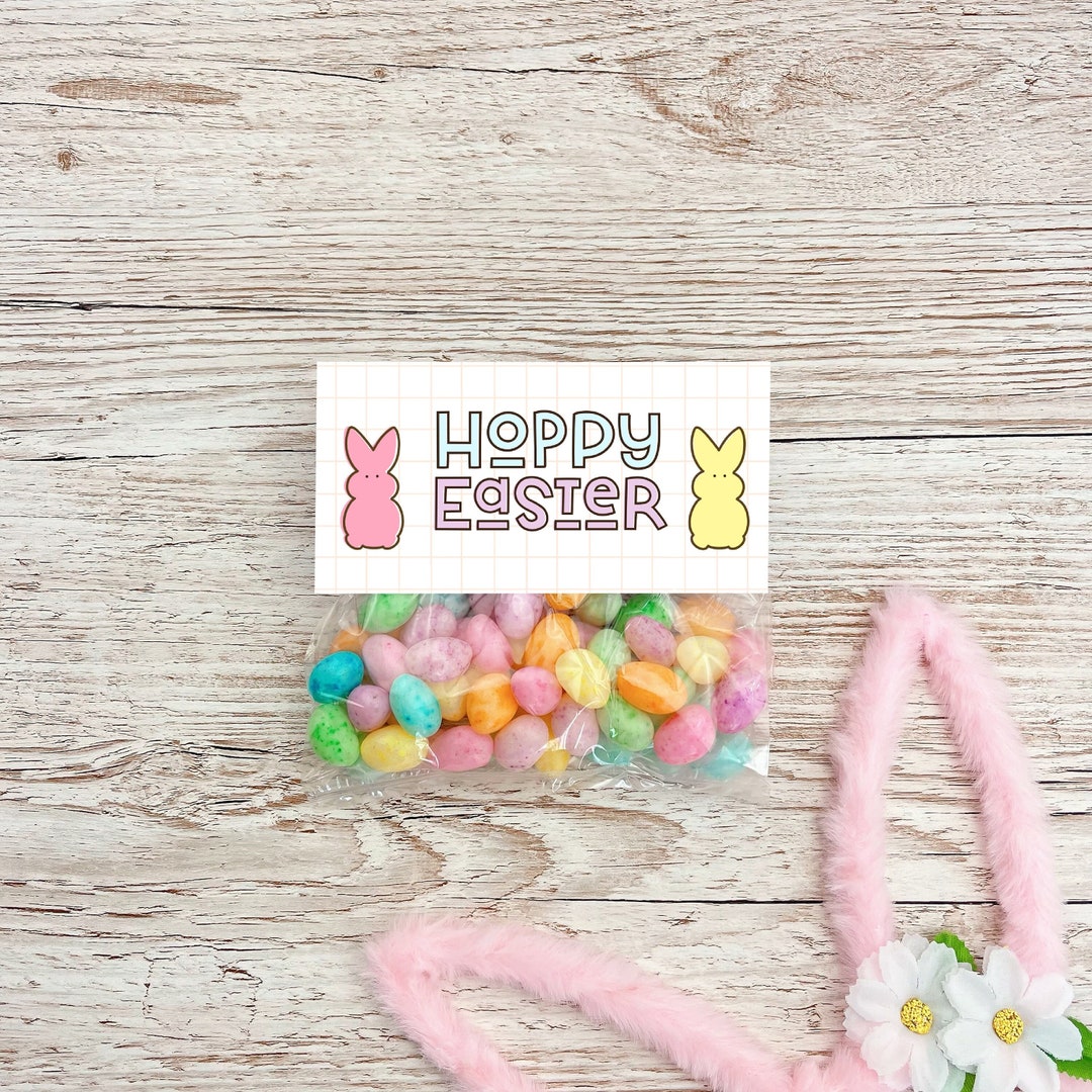 Hoppy Easter Treat Bag Topper - Etsy