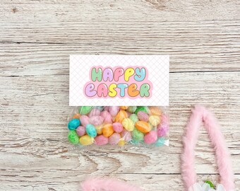 Happy Easter Treat Bag Topper, Easter Basket Filler, Teacher Treat Bag ...