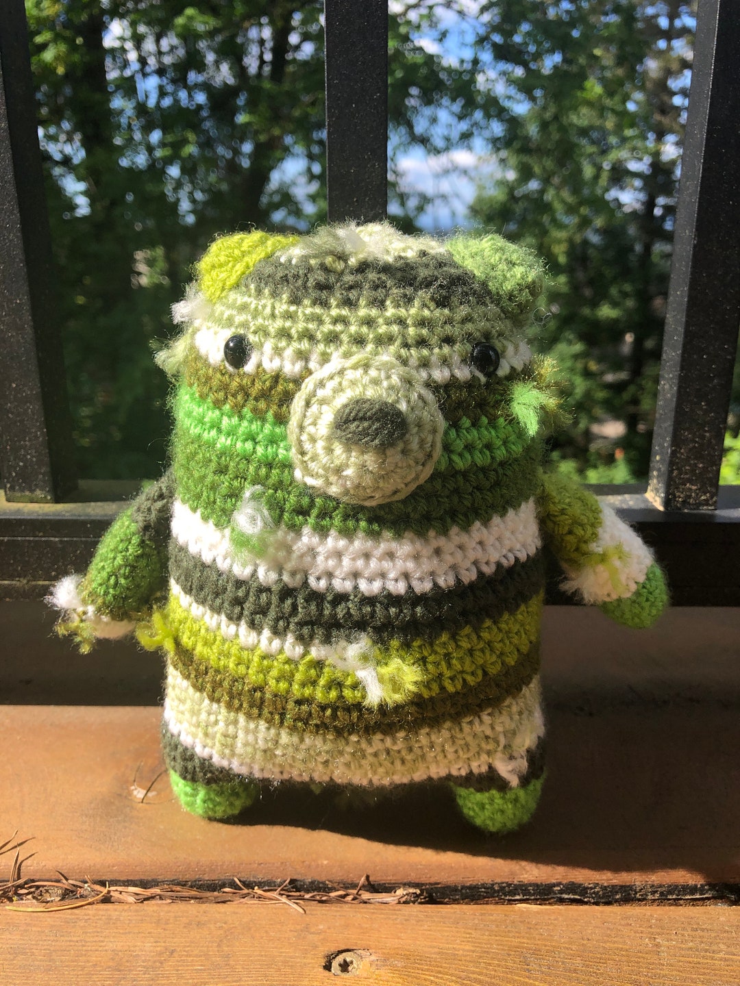 Scrappy Bear, Crochet, Scrap Yarn, Patchwork, Stuffed Animal, Amigurumi ...