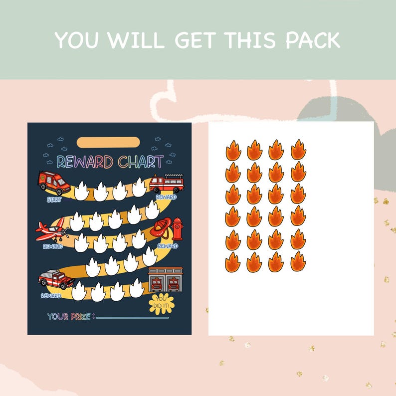 Kids Reward Charts Bundle: Goal Tracker, Behavior & Chore Charts ...