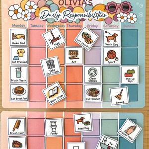 Morning, Afternoon & Evening Routine Chart, Planning Toddler Bedtime ...