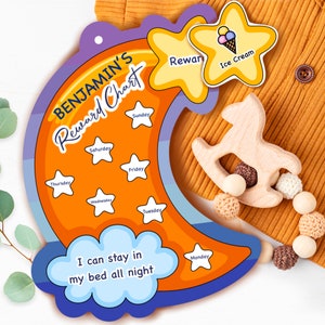 Bedtime Reward Chart for Kids, Laminated Bedtime Chart, Daily Chore ...