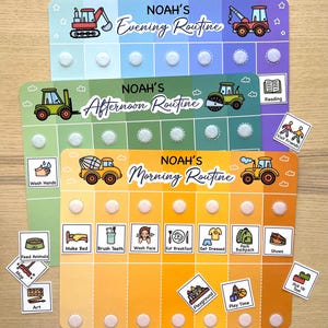 Morning, Afternoon & Evening Routine Chart, Planning Toddler Bedtime ...