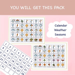 Weekly Visual Calendar for Kids, Routine Chart, Toddler Daily Routine ...