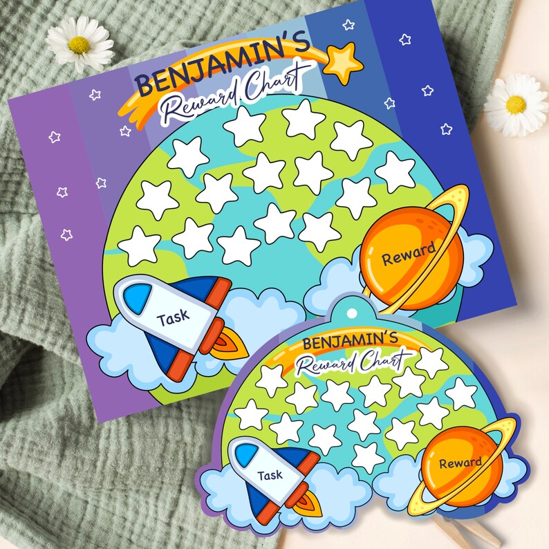 Galaxy Reward Chart for Kids: Printable Chore Chart (digital Download ...