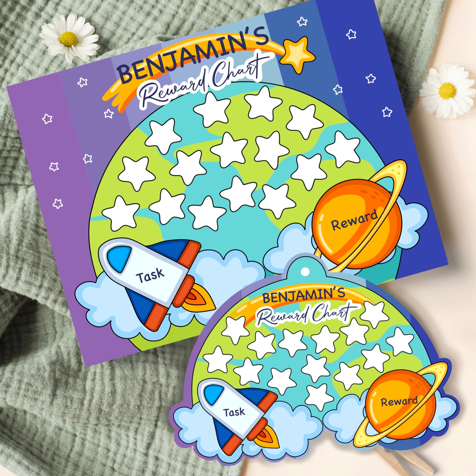 Galaxy Reward Chart for Kids: Printable Chore Chart (digital Download ...